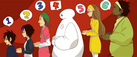 Baymax Gogo Tomago Hiro Hamada Honey Lemon Wasabi No Ginger And