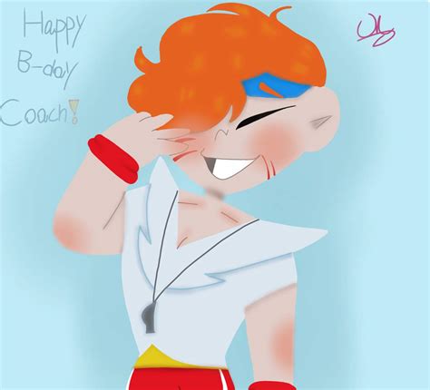 Happy Birthday Coach 🧡 ️🤍💙 Baldis Basics Amino
