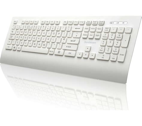 Sandstrom Sdeswlw19 Wireless Keyboard And Mouse Set White Deals Pc World