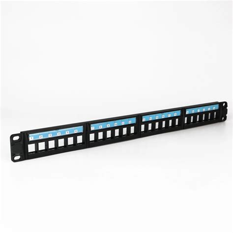 High Quality 1u 24 Port Unshielded Removable Blank Patch Panel 24 Port Empty Patch Panel RJ45