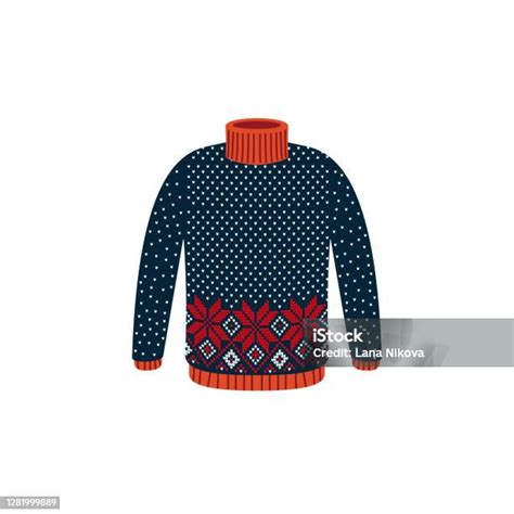 크리스마스 파티를위한 벡터 못생긴 스웨터 겨울 패턴의 니트 점퍼 0명에 대한 스톡 벡터 아트 및 기타 이미지 0명 겨울 계절 Istock