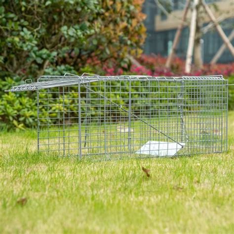 Piège de capture pliable pour petits animaux type lapin rat portes poignée dim L x l