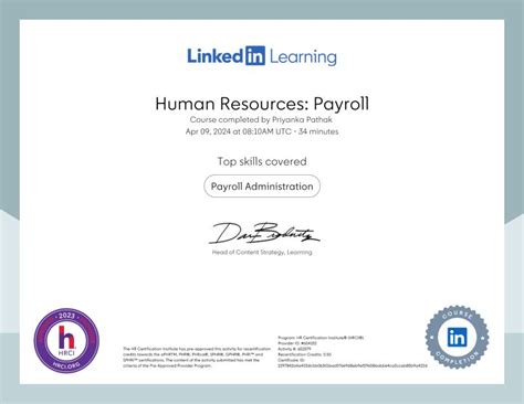 Priyanka Pathak On Linkedin Certificate Of Completion