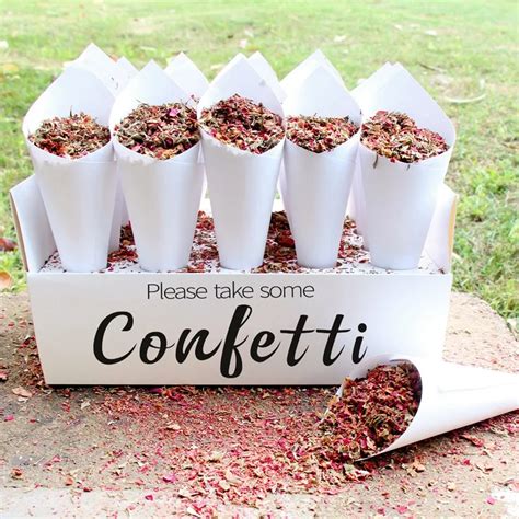 Boîte de support de cône de confettis en papier kraft décoration de