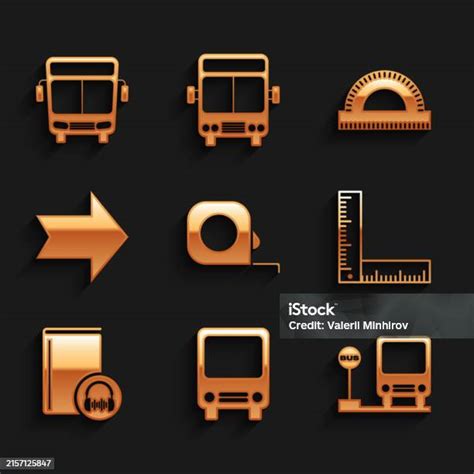 룰렛 구성 버스 정류장 접는 눈금자 오디오 북 화살표 각도기 그리드 및 아이콘을 설정합니다 벡터 각도에 대한 스톡 벡터 아트 및 기타 이미지 Istock