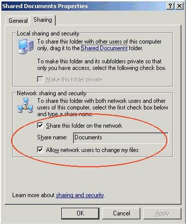 FAQ How To Share Files In Windows XP Simple File Sharing OCIO