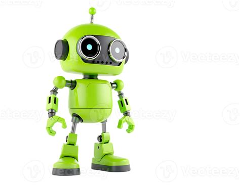 Cute Green Robot Illustration 59218918 Png