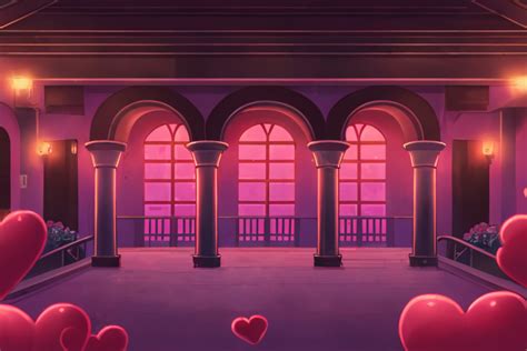 【フリー素材】バレンタインデーの背景イラスト