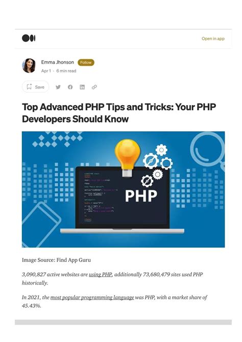 Ppt Top Advanced Php Tips And Tricks Your Php Developers Should Know