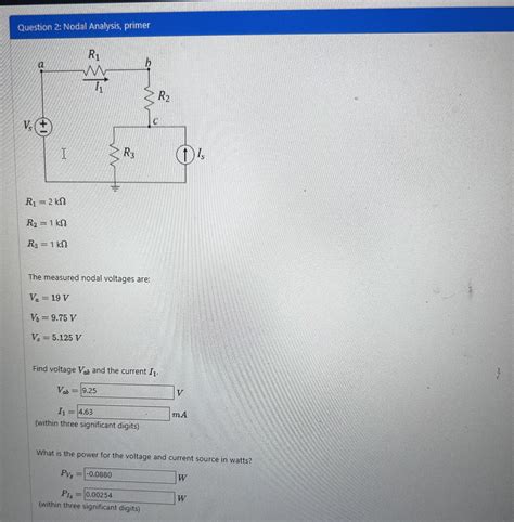 Solved Question 2 Nodal Analysis Primer R12ko R21ko R31ko The