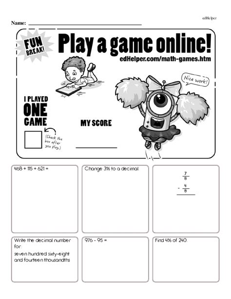 Algebraic Expressions Math Chapter Workbook