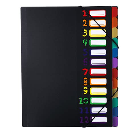 Multi Layer A4 Information Book File Storage 12 Layer Rainbow