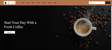 Ajay Krishna K On Linkedin Webdevelopement Javascript Bootstrap Html Css Coffeeshop