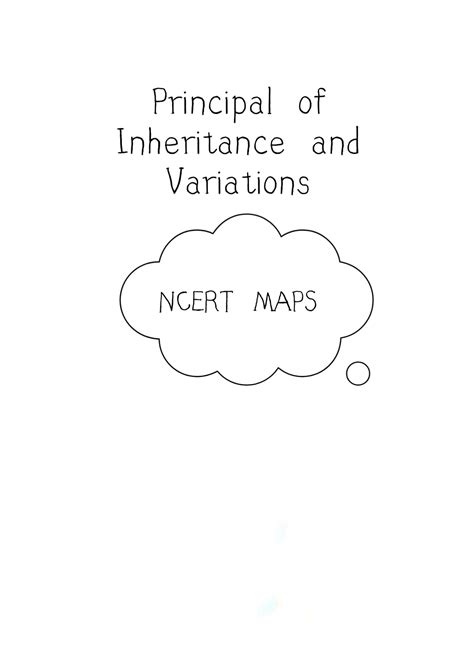 Solution Principles Of Inheritance And Variation Ncert Map Studypool