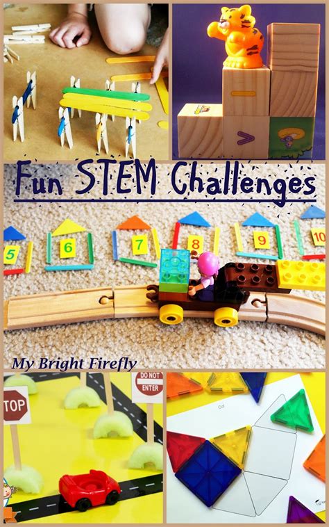 My Bright Firefly Fun STEM Challenges In The Block Center For