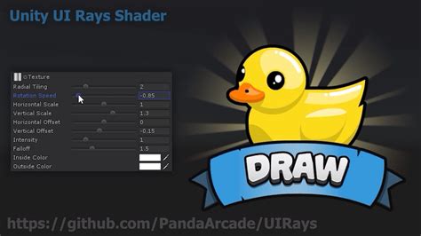 A Simple Ui Rays Shader Made In Amplify Shader Editor For Anyone To Use