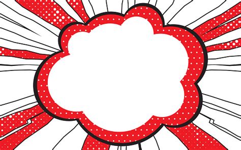 속도 선과 하프 톤 점의 요소와 복고풍 빈 만화 연설 거품 만화와 만화에 대한 모형 팝 아트 스타일의 벡터 밝은 동적 만화 그림입니다 설계를 위한 템플릿 가리기에 대한 스톡