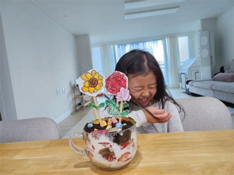 엄마표 놀이 화분 케이크 만들기 Feat 만들고 먹는 재미가 한가득 네이버 블로그