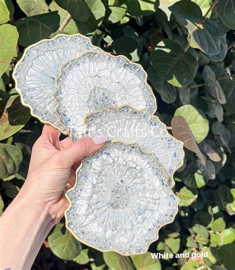 Amethyst Inspirierte Geode Untersetzer Resin Untersetzer Etsy De