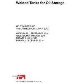 خرید و قیمت دانلود کتاب API STANDARD 650 Welded Tanks for Oil Storage