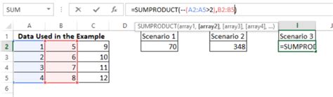 How To Create Sumproduct Of A Set Of Arrays Excelchat