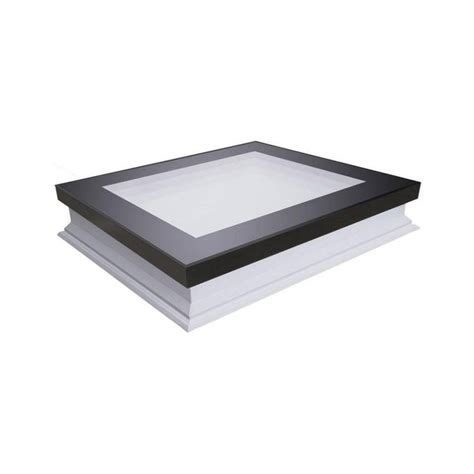Fakro Dxf 60cm X 60cm Fixed Flat Roof Window And Kerb Triple Glazed