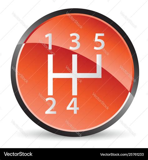 Stick Shift Icon Royalty Free Vector Image Vectorstock