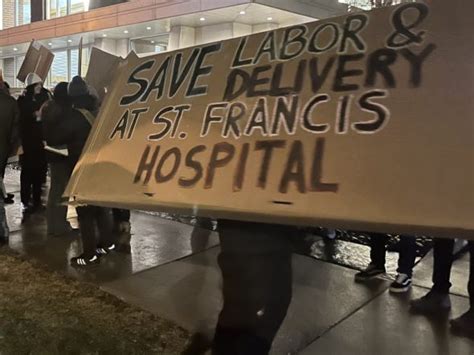 Protests Assail Ascension For Closing St Francis Birthing Center
