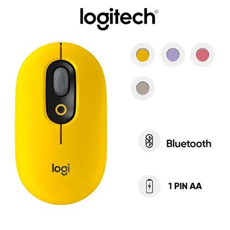Chuột Không Dây Bluetooth Logitech Pop Vàng Qtc Tech