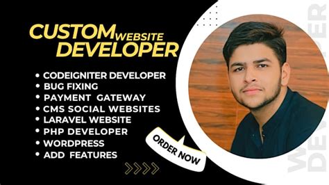 be your custom php codeigniter core php developer php laravel