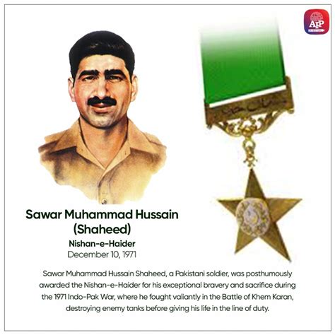 Martyrdom Anniversary Of Sowar Muhammad Hussain Shaheed Nh Being Observed