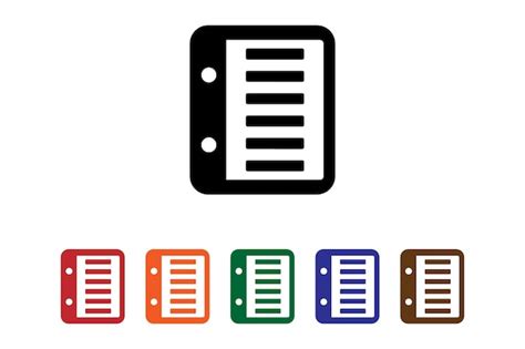 Premium Vector Notebook Witing Drawing Icons