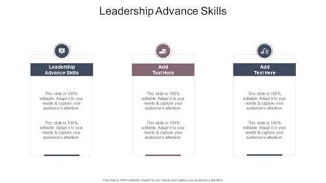 Leadership Advance Skills Powerpoint Presentation And Slides Ppt