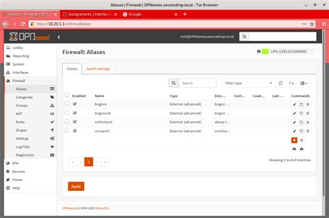 Setting Up An Opnsense Network Firewall — Securedrop Latest Documentation