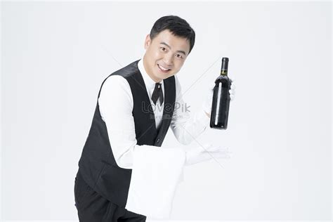 Waiter Red Wine Picture And Hd Photos Free Download On Lovepik