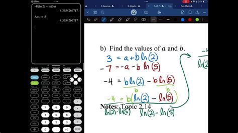ap precalculus notes topic 2 14 logarithmic function context and data