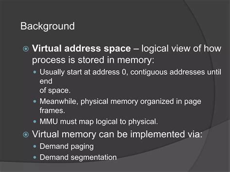 Virtual Memory Demand Paging Ppt