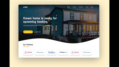 Website Landing Page Design Using Html And Css Youtube