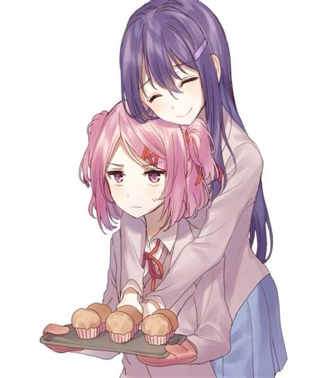 Cuddling Doki Doki Literature Club Wholesomeyuri