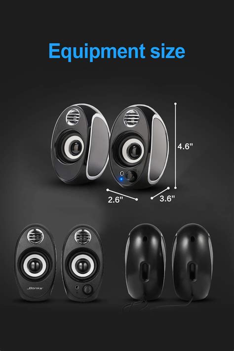 Buy Computer Speakers For Desktop PC Powered Speaker USB Powered Monitor Speakers For Computer