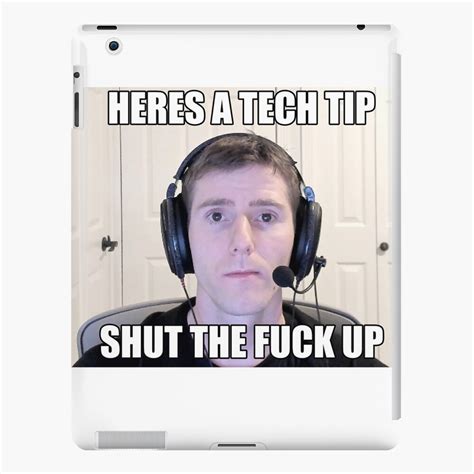 Linus Tech Tips Heres A Tech Tip Ipad Case And Skin For Sale By