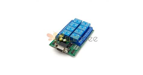 Elecbee R221a08 8ch Serial Port Relay Module Db9 Uart Rs232 Remote Control Switch 12v Dc For