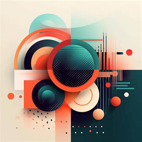 Premium Ai Image Abstract Geometric Background With Circles And Lines Vector Illustration Eps 10
