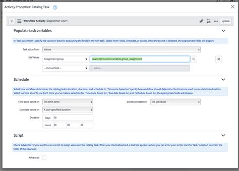 solved dynamic task assignment based on variable selectio servicenow community