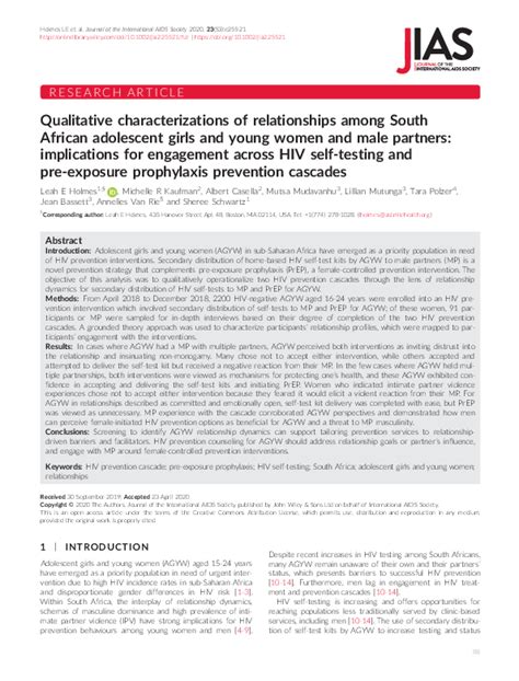 Pdf Qualitative Characterizations Of Relationships Among South
