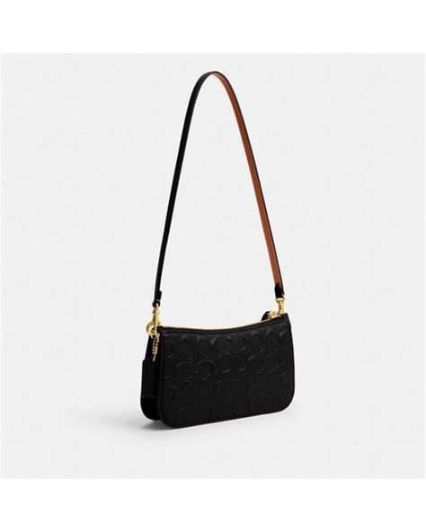 COACH Penn Shoulder Bag In Signature Leather In Black Lyst