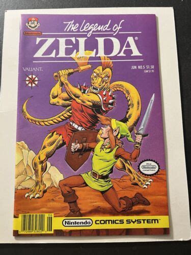 Legend Of Zelda 5 2nd Printing Valiant Comic 1991 Htf 4619439185