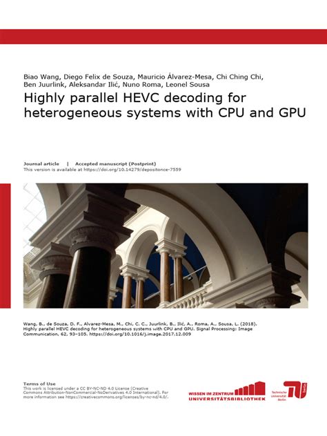Highly Parallel Hevc Decoding For Heterogeneous Systems With Cpu And