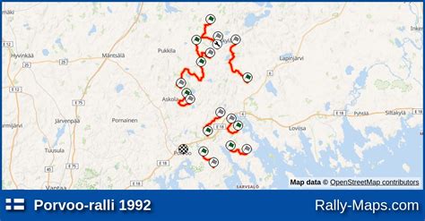 Maps Porvoo Ralli 1992 Rally