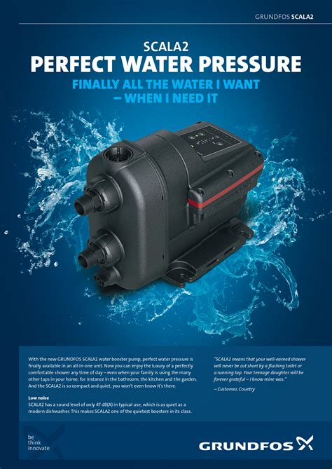 Grundfos Scala2 3 45 Home Water Pressure Booster Pump 0 7hp